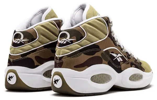 REEBOK X Bape X Mita Sneakers Question Mid '1st Camo - Green