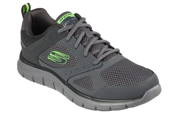 Sketchers Track Syntac Athletic Sneakers - Charcoal