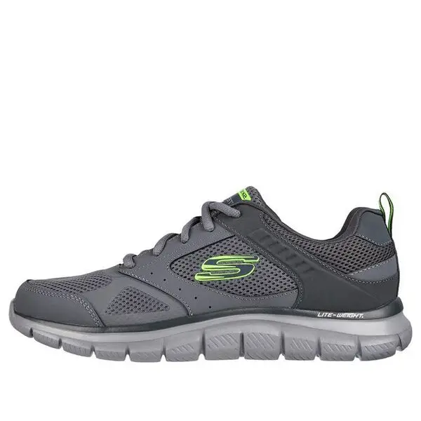 Sketchers Track Syntac Athletic Sneakers - Charcoal