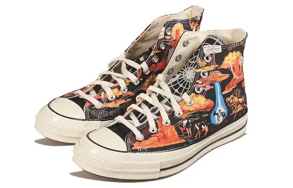 CONVERSE Chuck 70 High Top Sneakers - Black/multi/egret