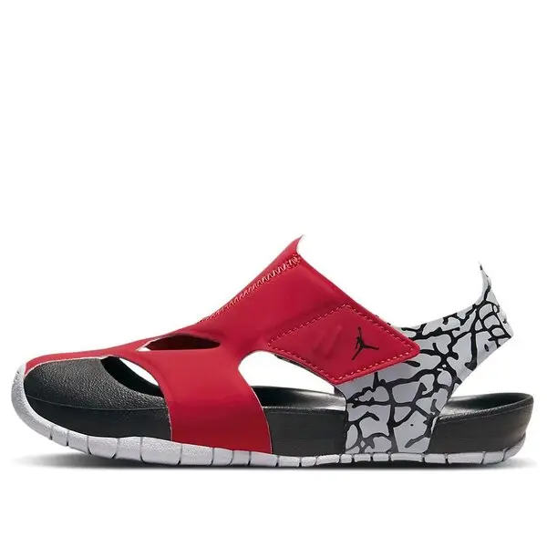 JORDAN Flare Sandals - Gym Red/white/black
