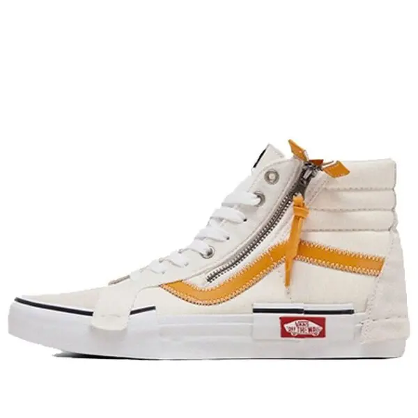 VANS Sk8-hi Zip Up Sneakers - White/yellow