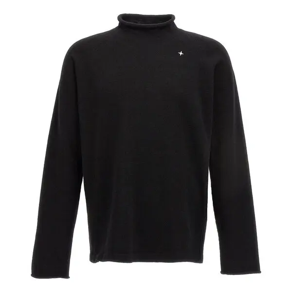 Stone Island Wool Knit Sweater - Black