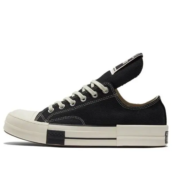 CONVERSE Rick Owens X Drkstar Chuck 70 Low Top Sneakers - Black/white