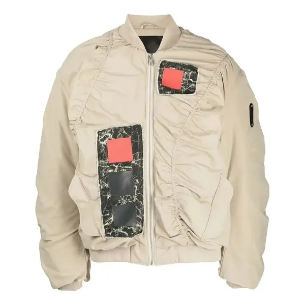 A-COLD-WALL* Cubist Ruched Bomber Jacket - Dark Stone