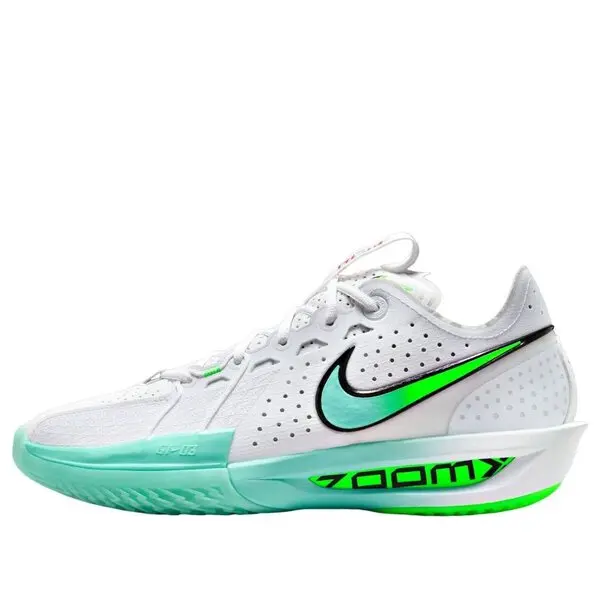 Nike Gt Cut 3 'white Bleached Turquoise - White/green Strike/black