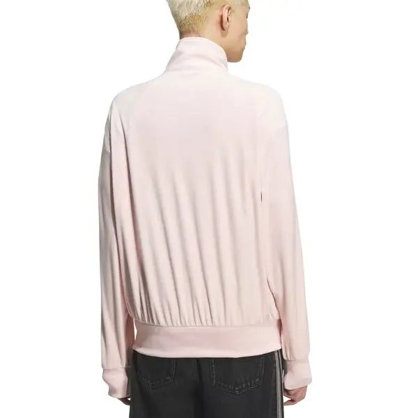 Adidas Firebird Velour Track Top - Sandy Pink