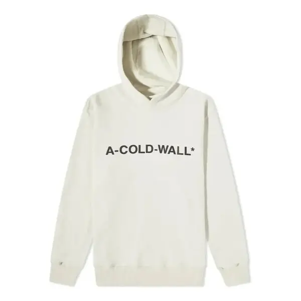A-COLD-WALL* Logo Popover Hoodie - Bone White