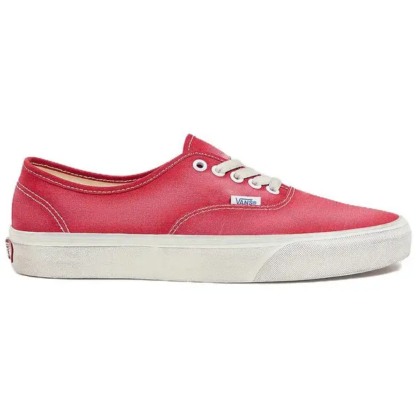 VANS Authentic Lace Up Sneakers - Red/white