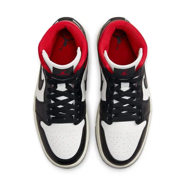 JORDAN 1 Mid Se - Black/white/red