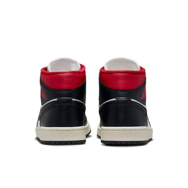 JORDAN 1 Mid Se - Black/white/red