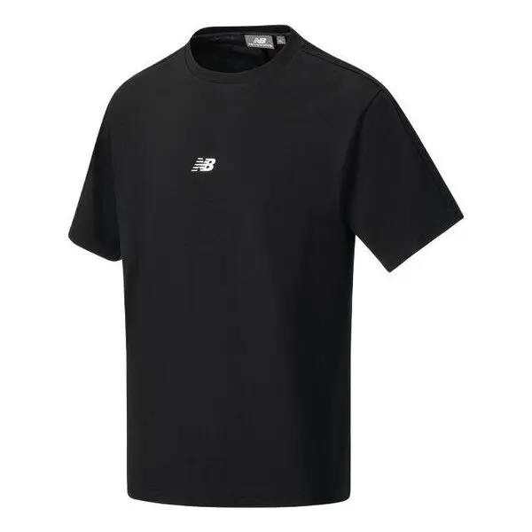 NEW BALANCE Athletics Logo-print T-shirt Asia Sizing 'black - Black/white