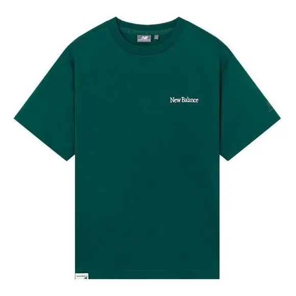 NEW BALANCE Casual Tee Asia Sizing 'green - Green/white