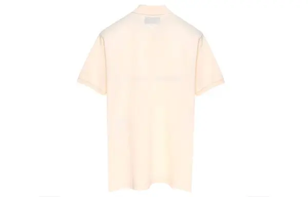 Gucci Gg Embroidered Short Sleeve Polo Shirt For Beige