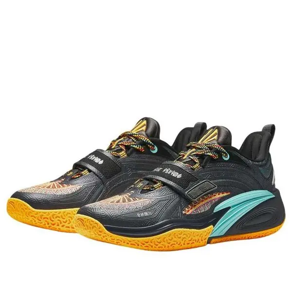 ANTA Kai 1 "sacred Bond" Athletic Sneakers - Black/teal/gold