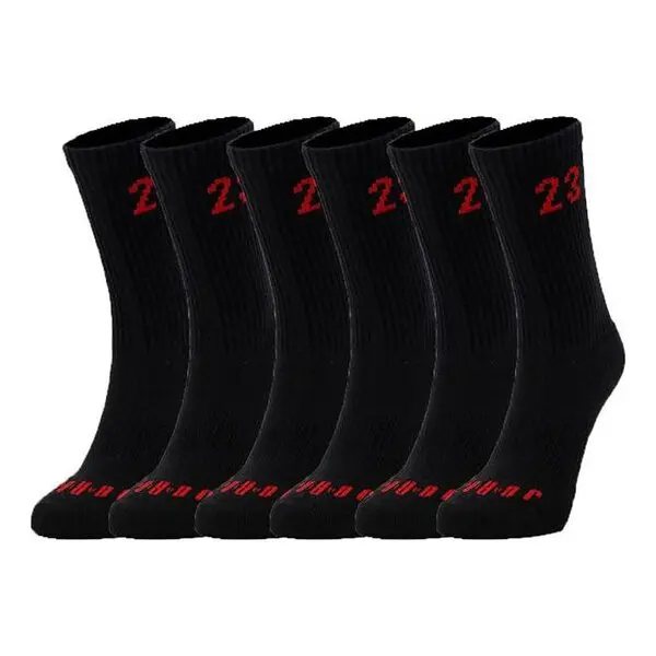 JORDAN Essential Crew Sports Stockings 6 Pack - Black