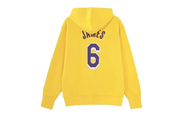 Nike Los Angeles Lakers Lebron James No. 6 Pullover Hoodie