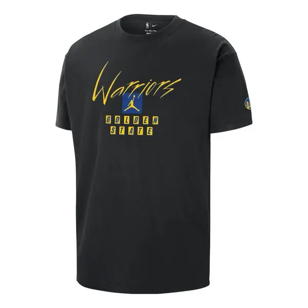 JORDAN X Nba Golden State Warrors Logo T-shirt - Black