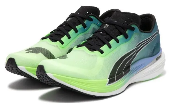 PUMA Deviate Nitro Elite 2 Performance Running Sneakers - Blue/green