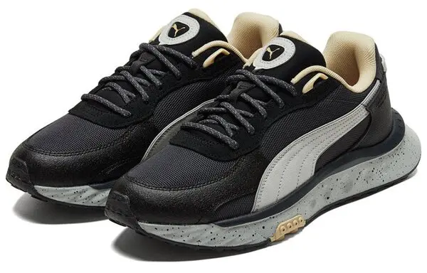 PUMA Wild Rider "winter Black Ebony" Casual Sneakers - Black/white