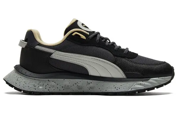 PUMA Wild Rider "winter Black Ebony" Casual Sneakers - Black/white