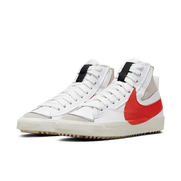 Nike Blazer Mid '77 Jumbo Sneakers - White/red