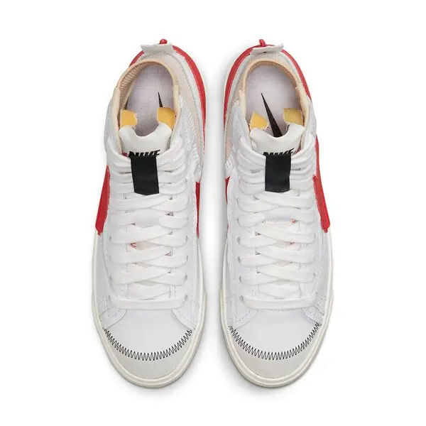Nike Blazer Mid '77 Jumbo Sneakers - White/red