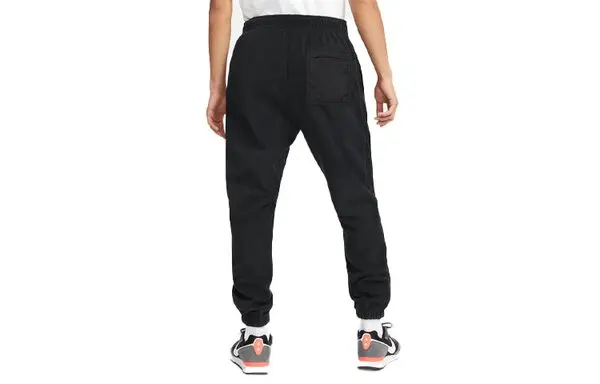 Nike Solid Color Lacing Loose Sports Pants/trousers/joggers - Black