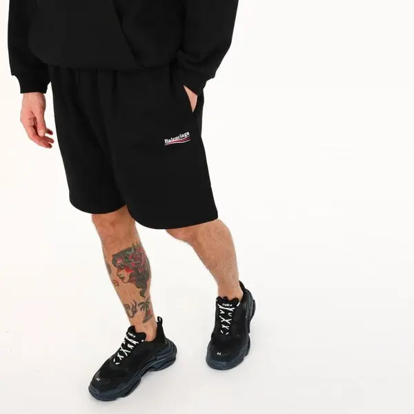 Balenciaga Political Campaign Short - Black