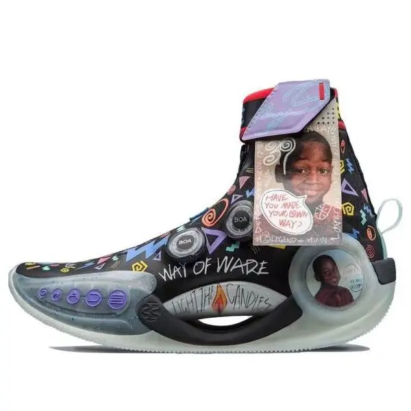 LI-NING Way Of Wade Infinity "moment" High Top Sneakers - Black/multi-clour
