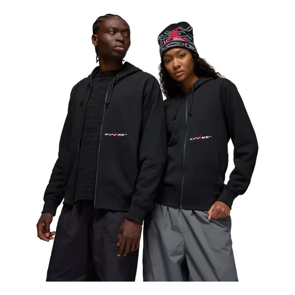 JORDAN X Awake Ny Full-zip Fleece Hoodie - Black
