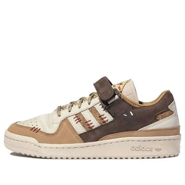 Adidas Originals Forum 84 Low Shoes - Graywhite/dark Brown/light Brown