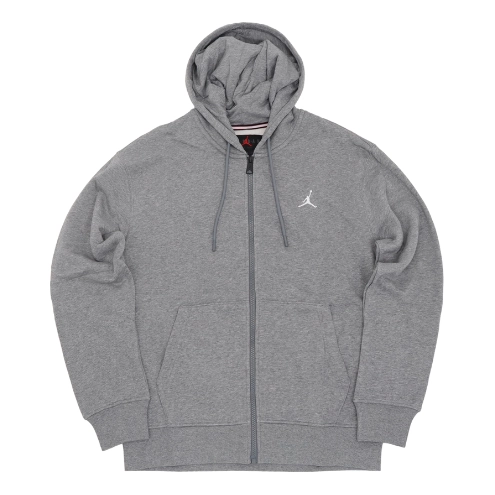 JORDAN Fleece Full Zip Hoodie - Grey