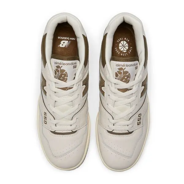NEW BALANCE X Aime Leon Dore 550 Sneakers - White/olive