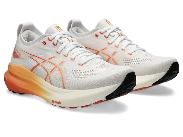 Asics Gel-kayano 31 Athletic Sneakers - White/orange/black