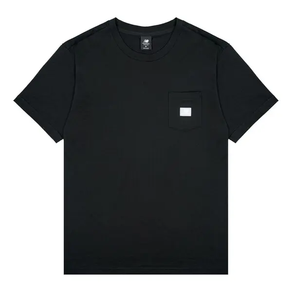 NEW BALANCE Pocket Small Logo Round Neck Short Sleeve - Black