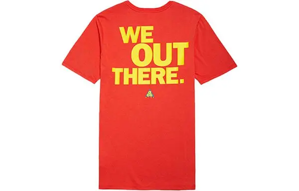 Nike Back Printing Short Sleeve T-shirt - Red