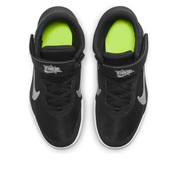 Nike Team Hustle D10 Flyease High-top Sneakers - Black/silver