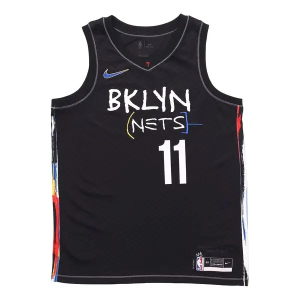 Nike Nba Brooklyn Nets Kyrie Irving 20-21 Season Fan Edition Jersey - Black