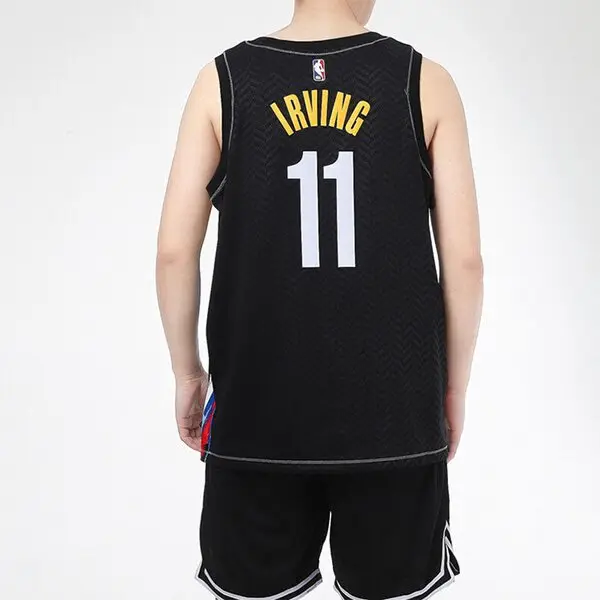 Nike Nba Brooklyn Nets Kyrie Irving 20-21 Season Fan Edition Jersey - Black