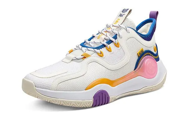 361 DEGREES Ag Pull Up Sneakers - White/yellow