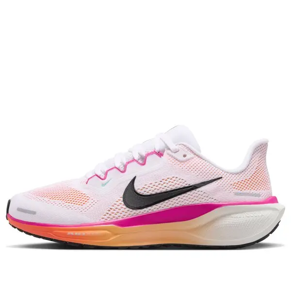 Nike Zoom Pegasus 41 Athletic Sneakers - White/black/flame Pink