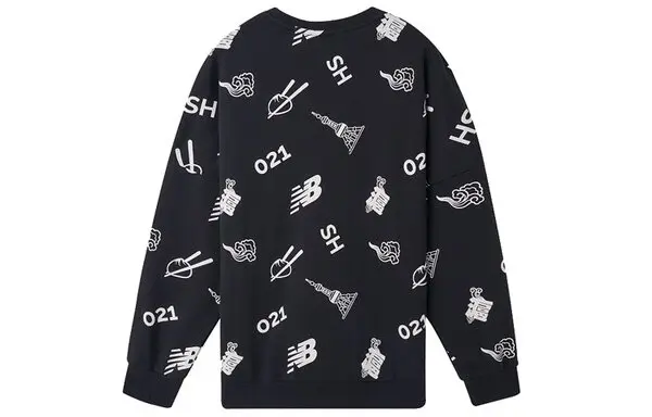 NEW BALANCE All-over Print Crewneck Sweatshirt