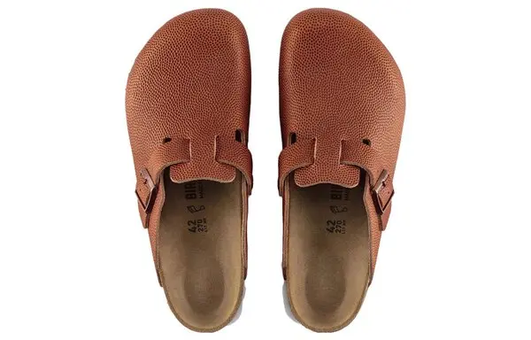 BIRKENSTOCK Boston Clogs With Embossed Horween Leather - Brown