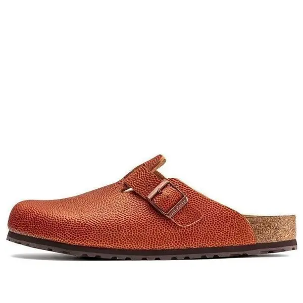 BIRKENSTOCK Boston Clogs With Embossed Horween Leather - Brown