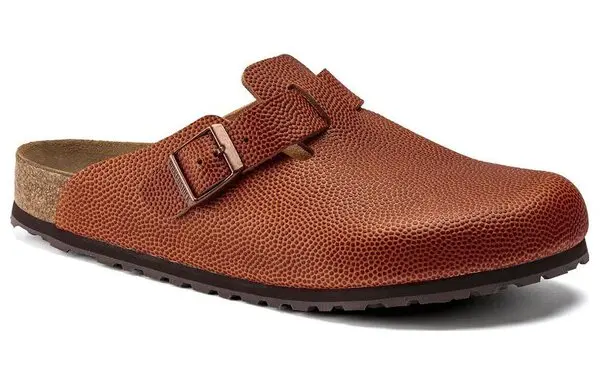 BIRKENSTOCK Boston Clogs With Embossed Horween Leather - Brown
