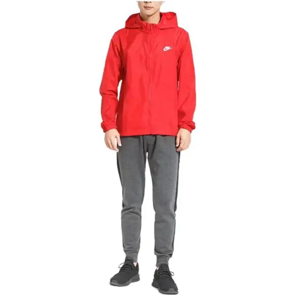 Nike Logo Embroidered Windbreaker Jacket