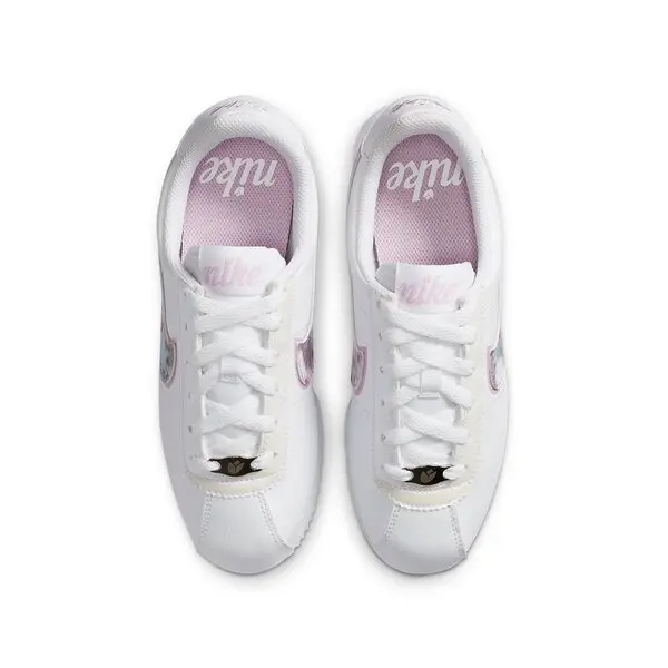 Nike Cortez Se "fuzzy Floral Print" Sneakers - While/arctic Pink