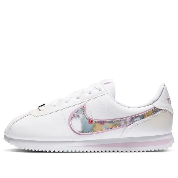 Nike Cortez Se "fuzzy Floral Print" Sneakers - While/arctic Pink
