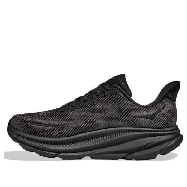 Hoka One One Clifton Athletic Sneakers - Black